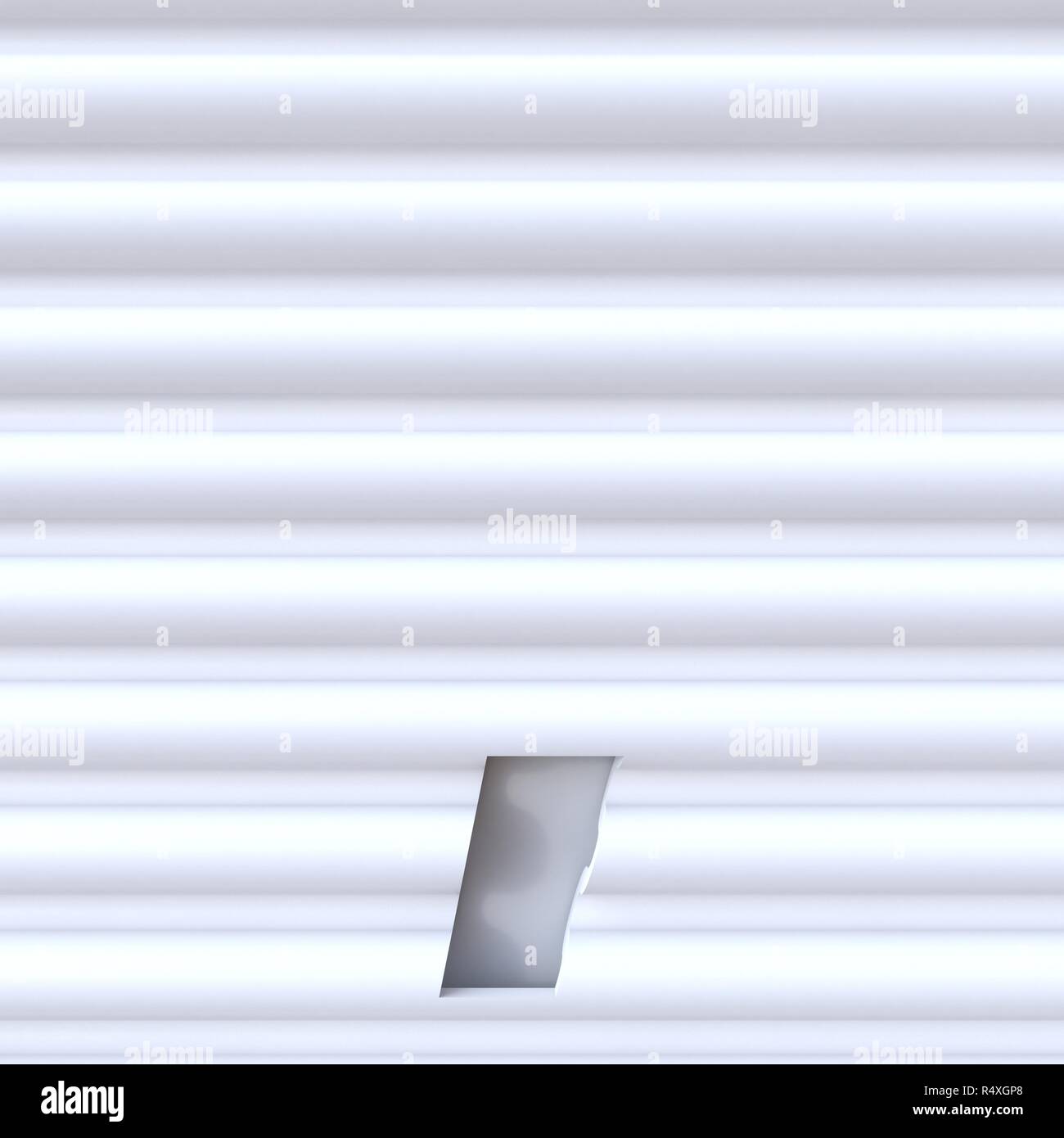 Cut out font in wave surface punctuation mark COMMA 3D Stock Photo - Alamy