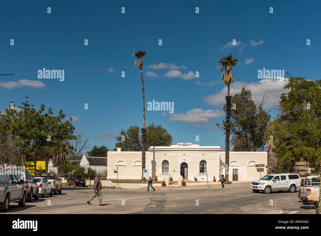 CLANWILLIAM, SOUTH AFRICA, AUGUST 22, 2018: A street scene, with the ...