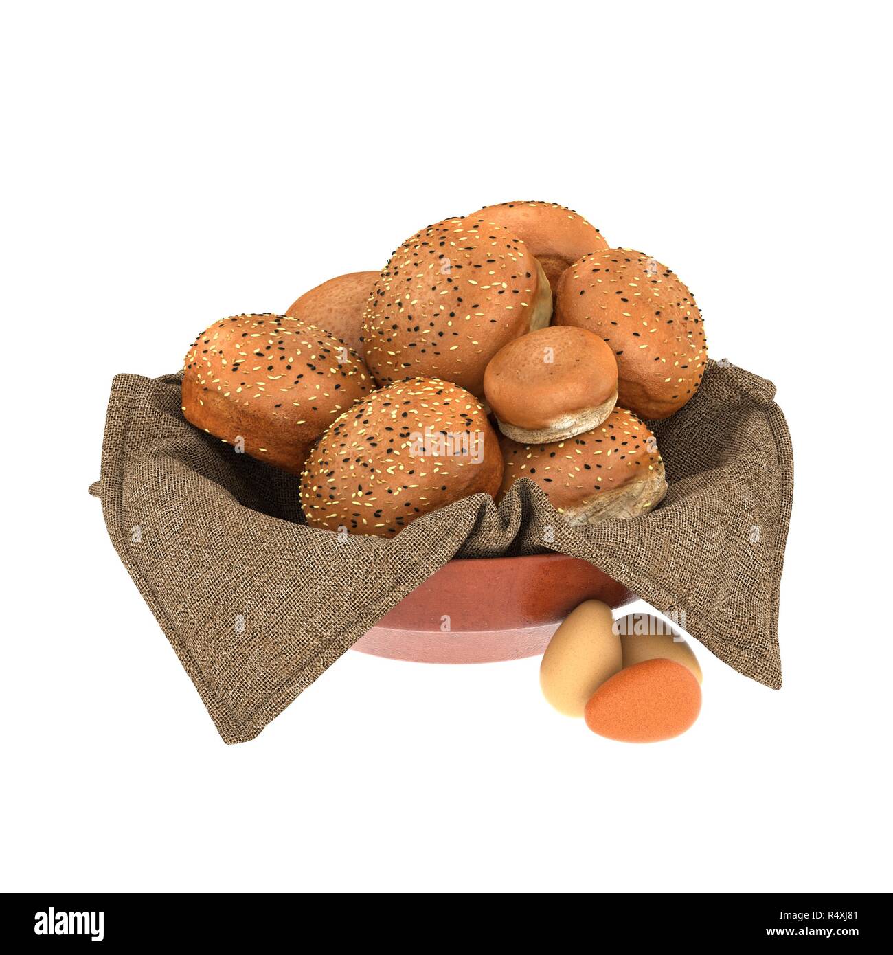 Store shelves fresh bread Cut Out Stock Images & Pictures - Alamy