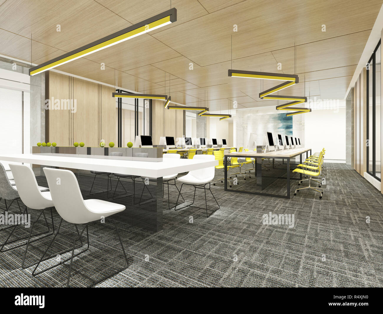 Modern Office Interior Stock Photo - Alamy