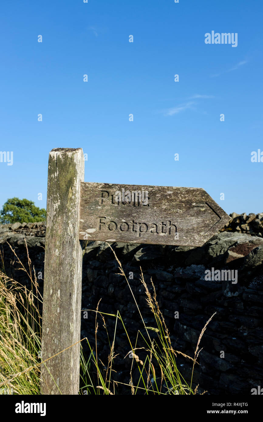 Public footpath in the Lake District, Cumbria , UK Stock Photo - Alamy
