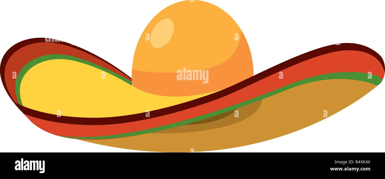 mexican icon mariachi hat cartoon vector illustration graphic design ...
