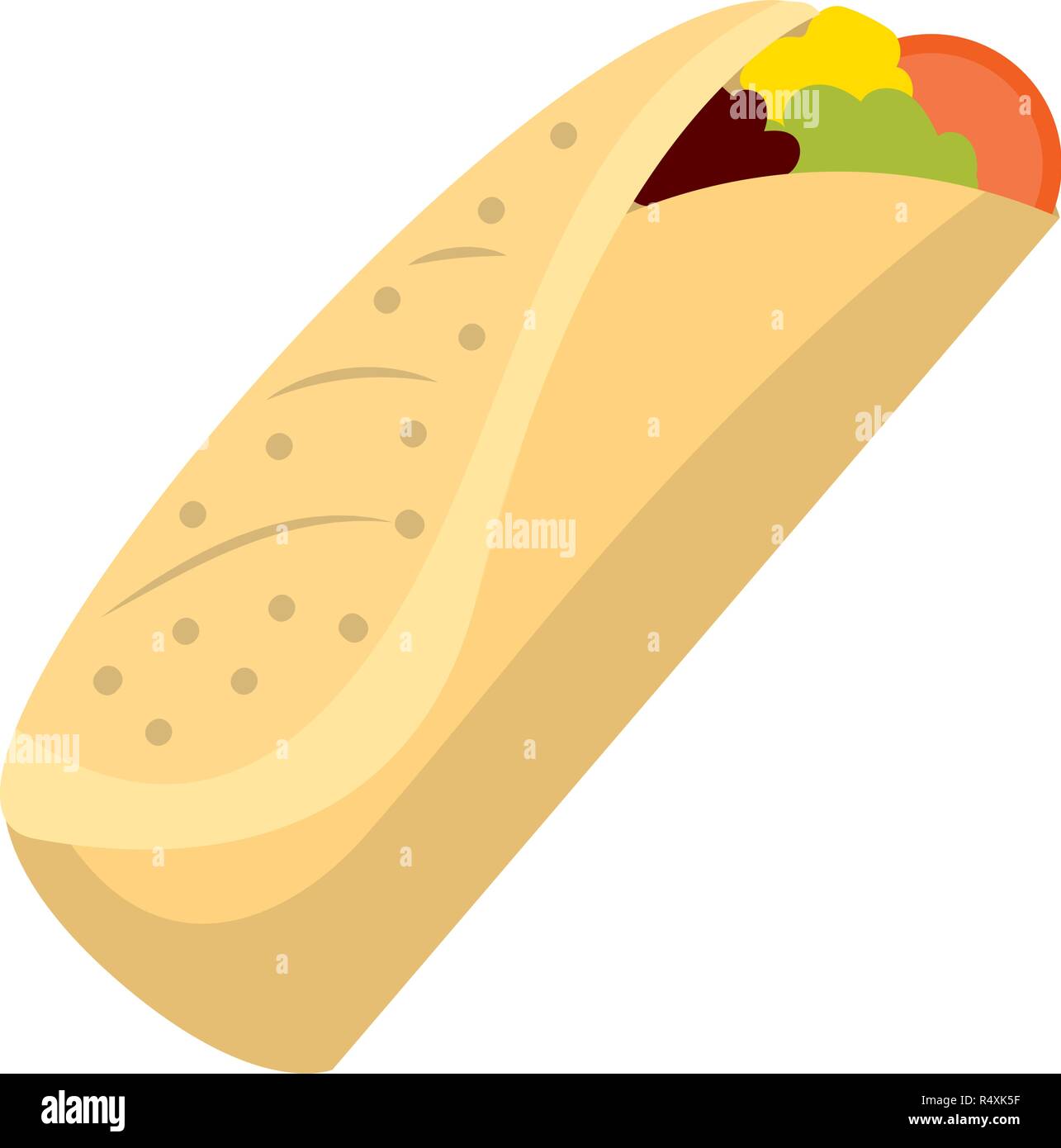delicious mexican food cartoon vector illustration graphic design Stock ...