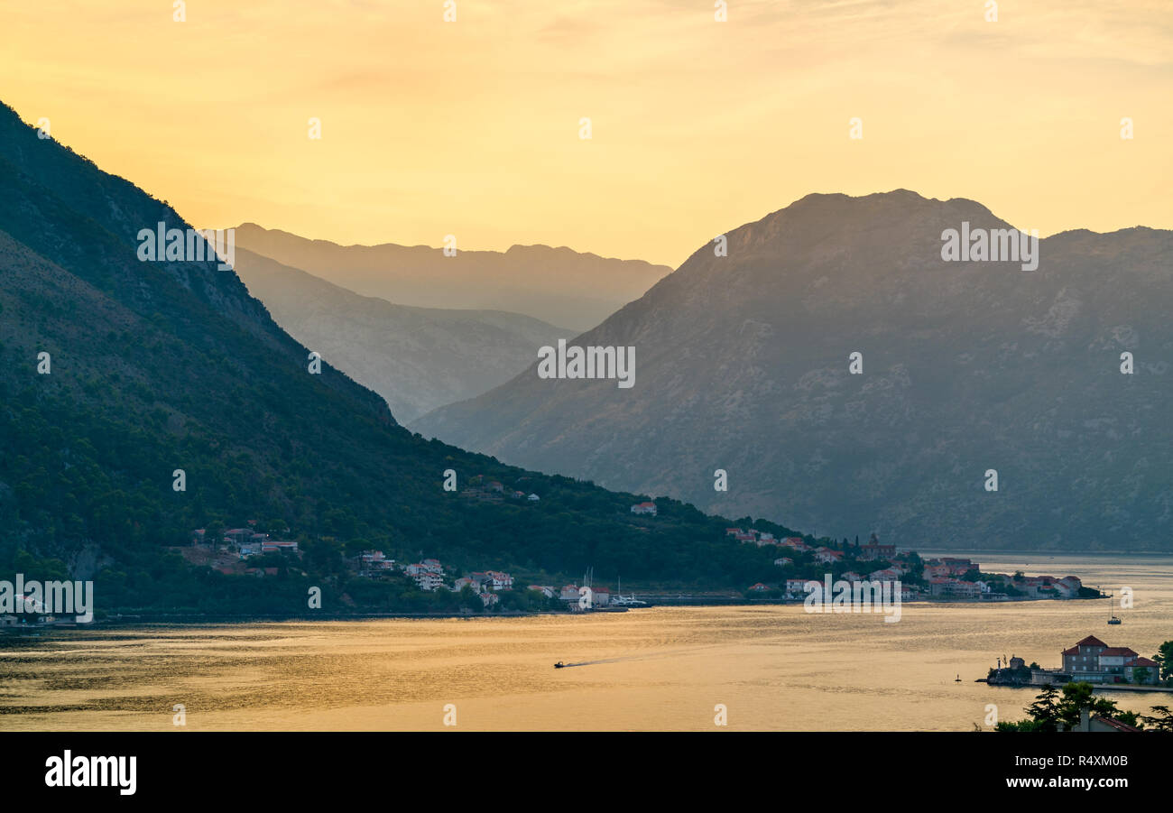 Kotor montenegro bay sunrise hi-res stock photography and images - Alamy