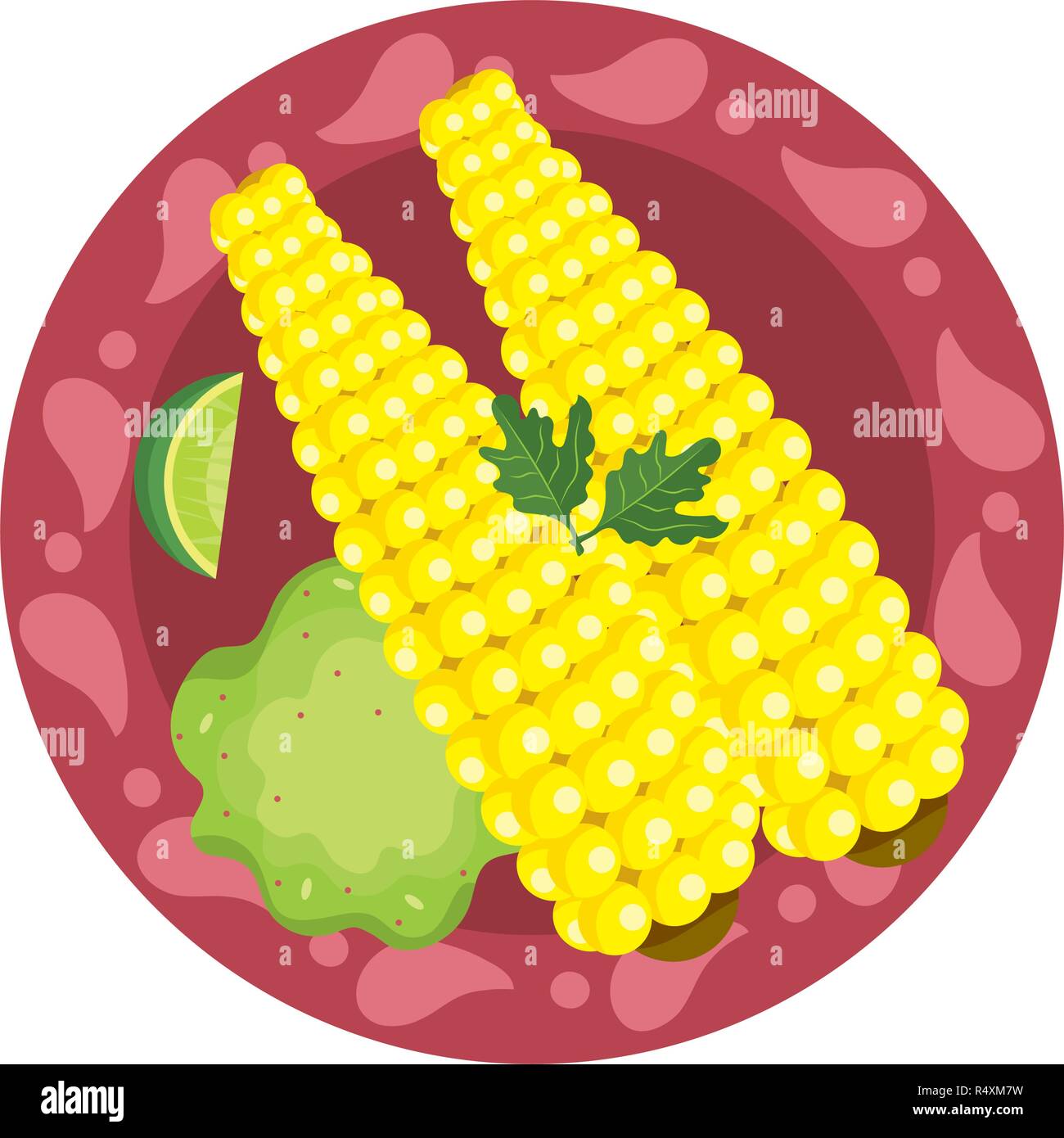 delicious mexican food cartoon vector illustration graphic design Stock ...