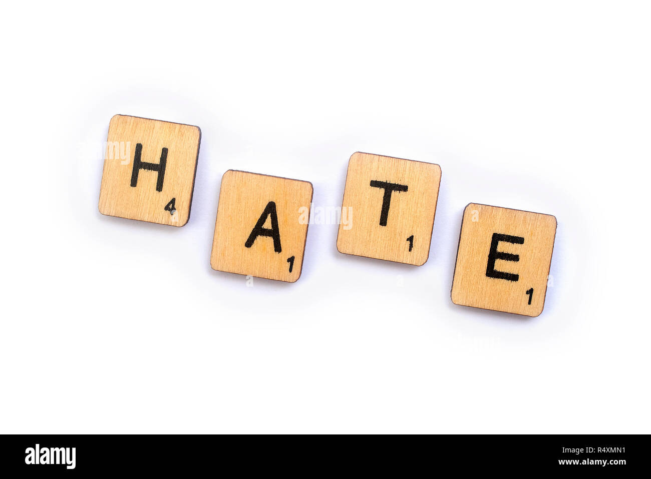 Word bad on scrabble letters hi-res stock photography and images - Alamy