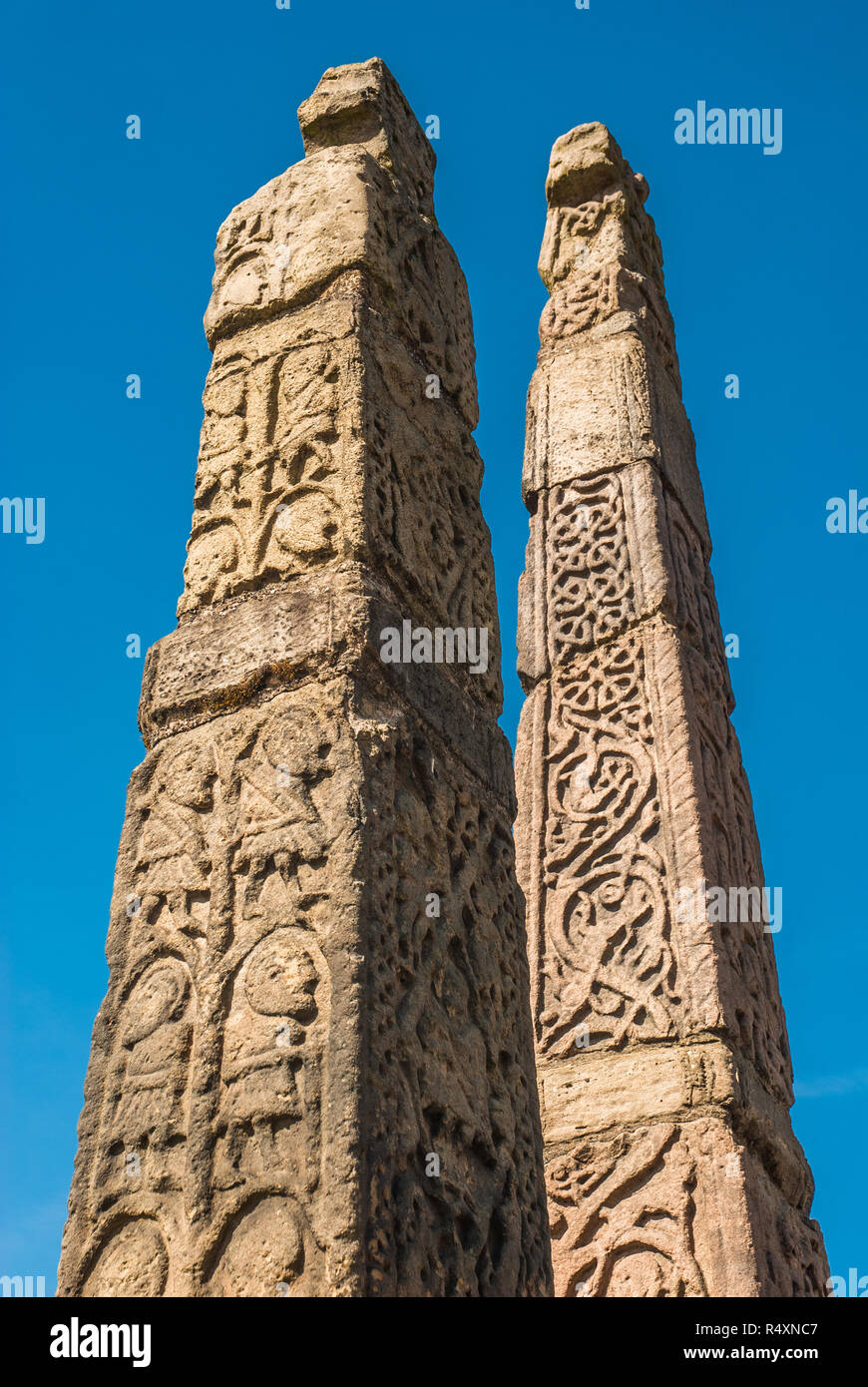 Anglo Saxon Stone Structures depicting biblical scenes in Sandbach ...
