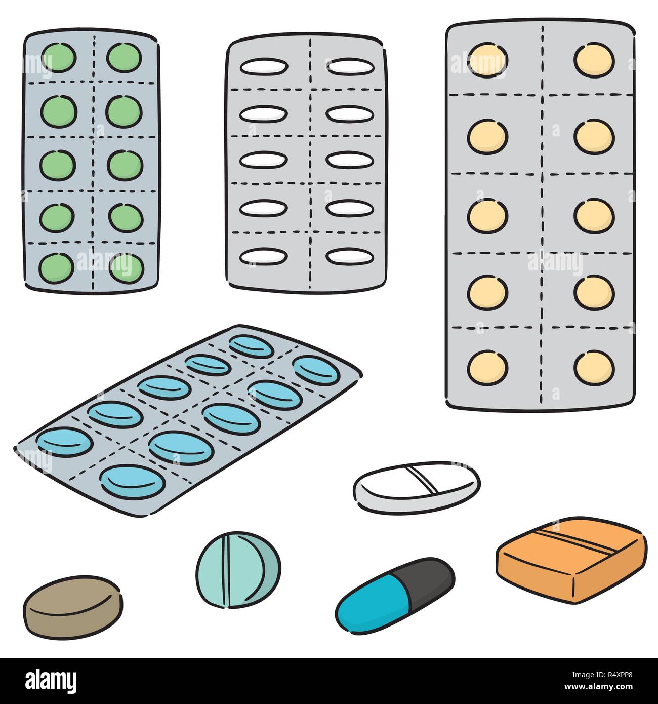 vector set of medicine Stock Vector Image & Art - Alamy