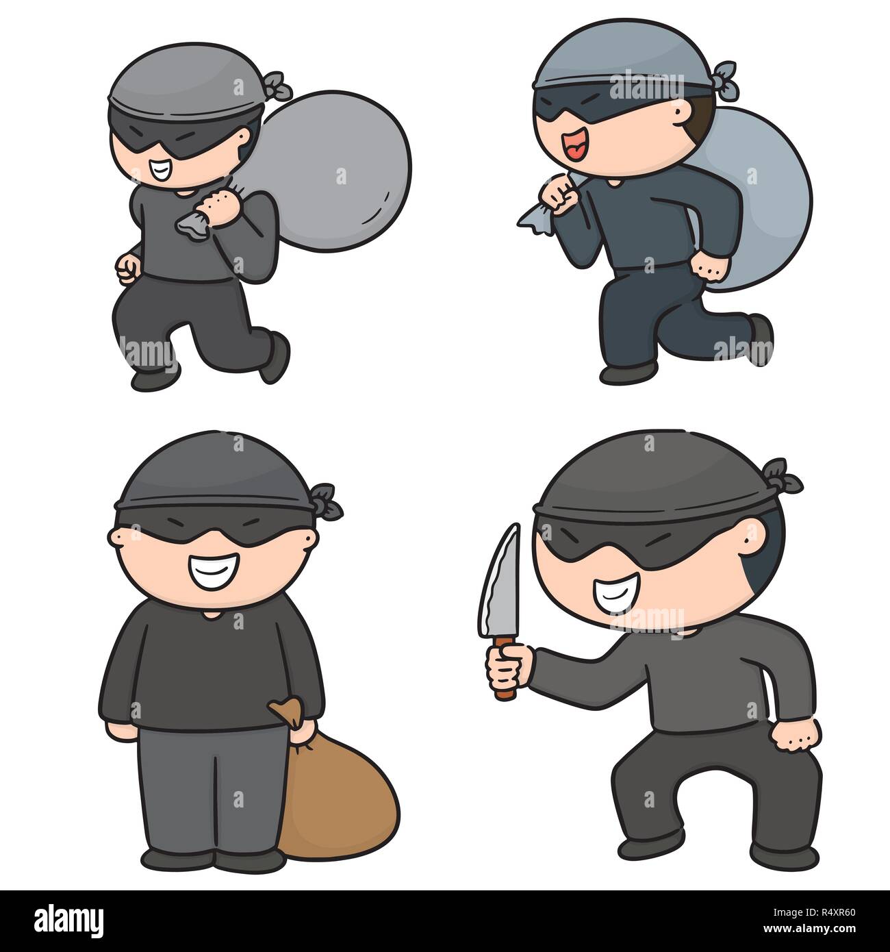 vector set of thief Stock Vector Image & Art - Alamy