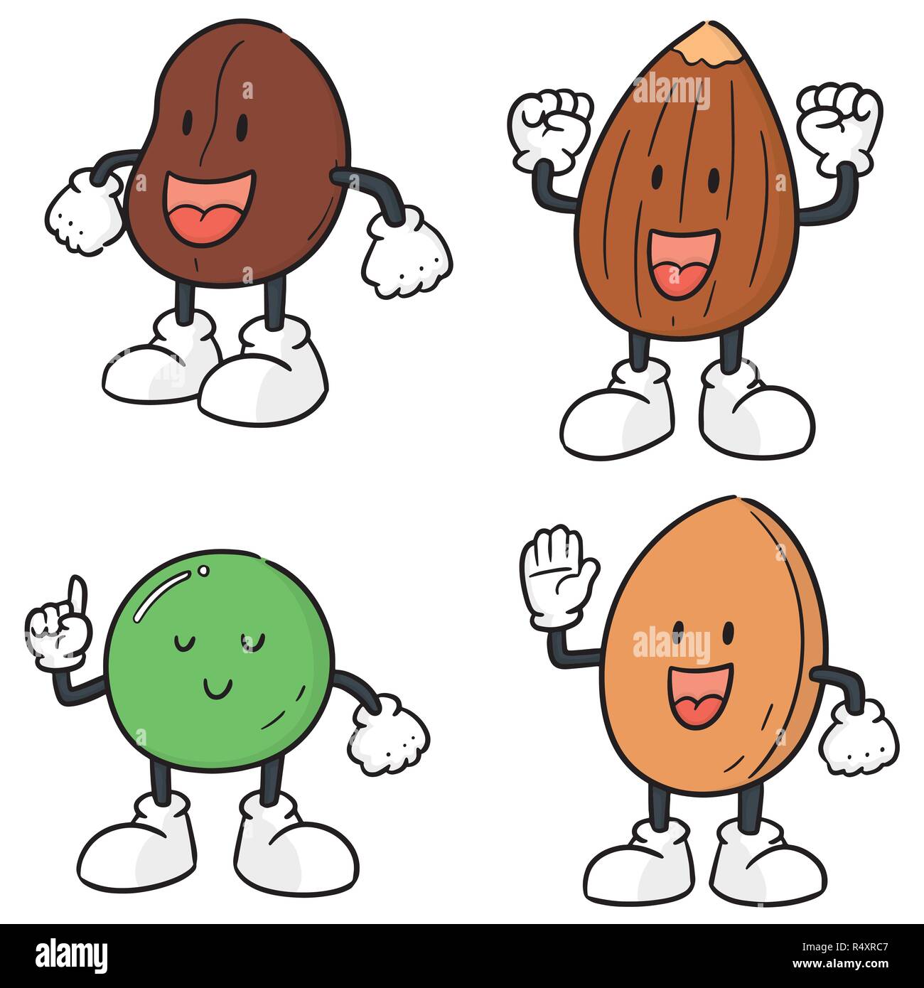 vector set of beans cartoon Stock Vector Image & Art - Alamy
