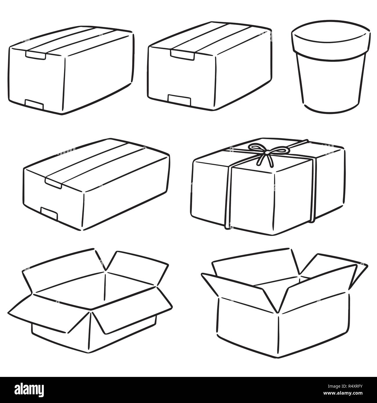 vector set of box Stock Vector Image & Art - Alamy