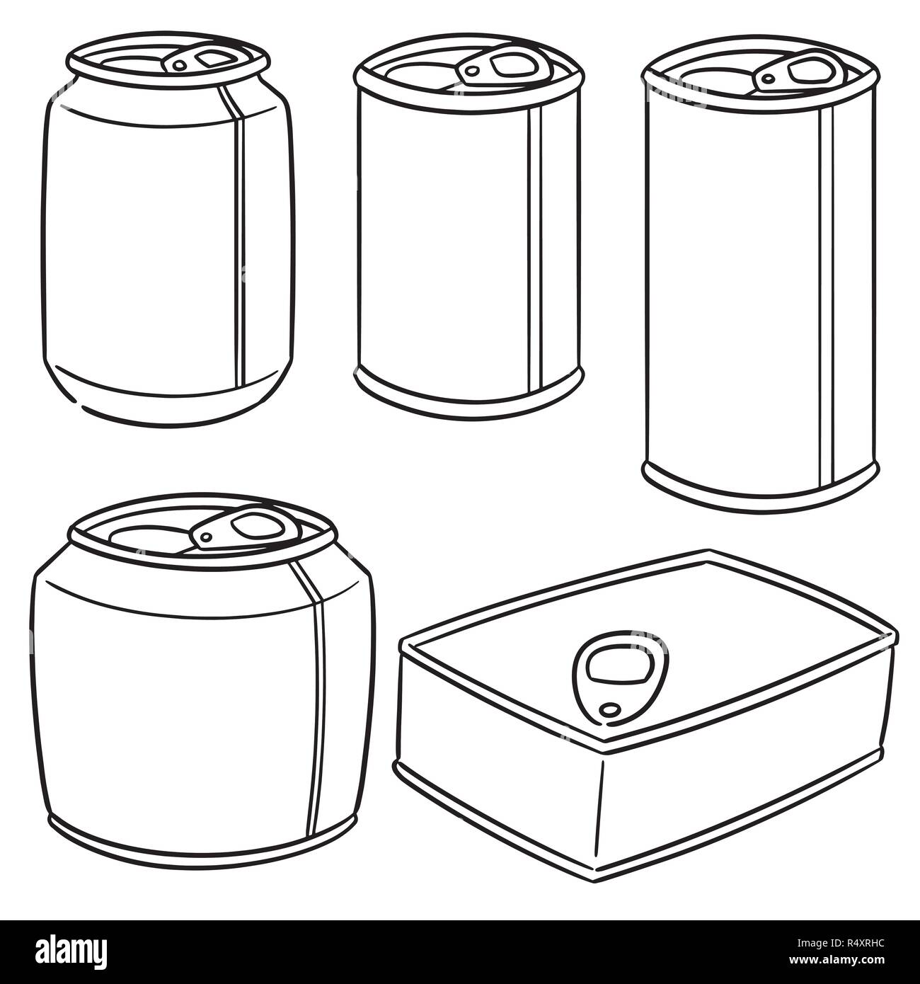 vector set of can Stock Vector Image & Art - Alamy