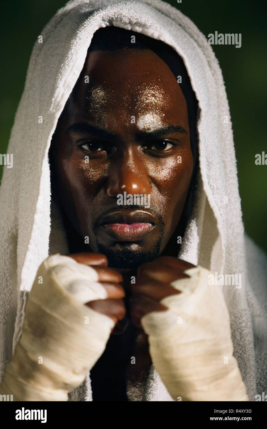 Portrait tough male boxer posing hi-res stock photography and images ...