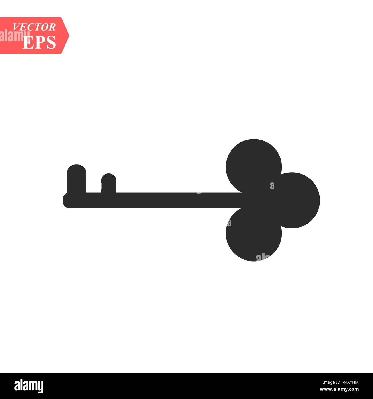 Key icon in trendy flat style isolated on background. Key icon page ...