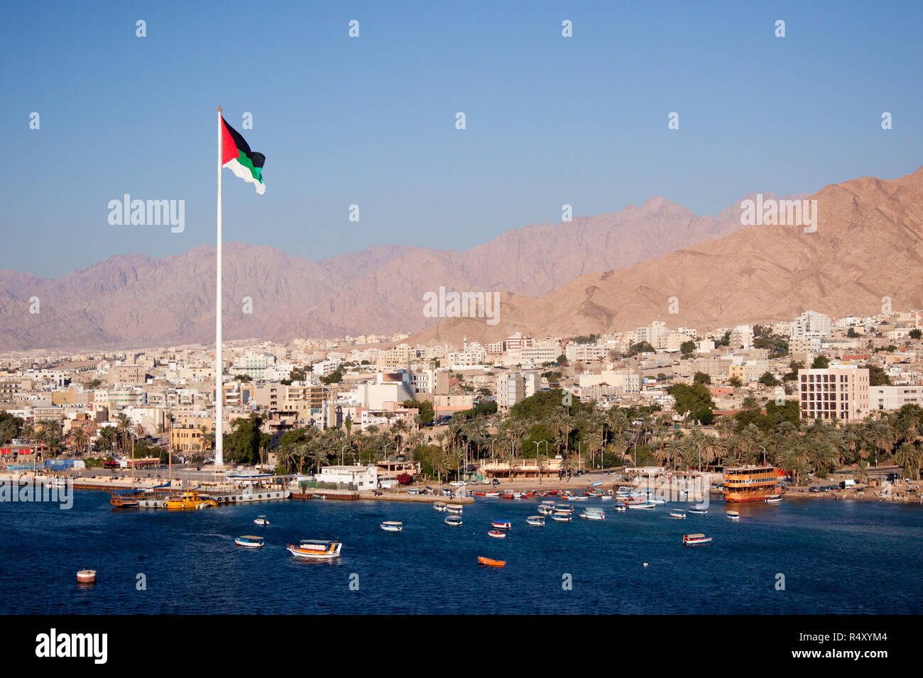Aqaba in Jordan and the Red Sea Stock Photo - Alamy