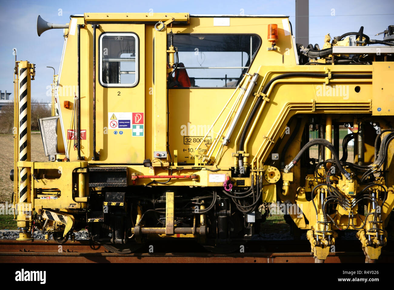 Track tamping machine hi-res stock photography and images - Alamy