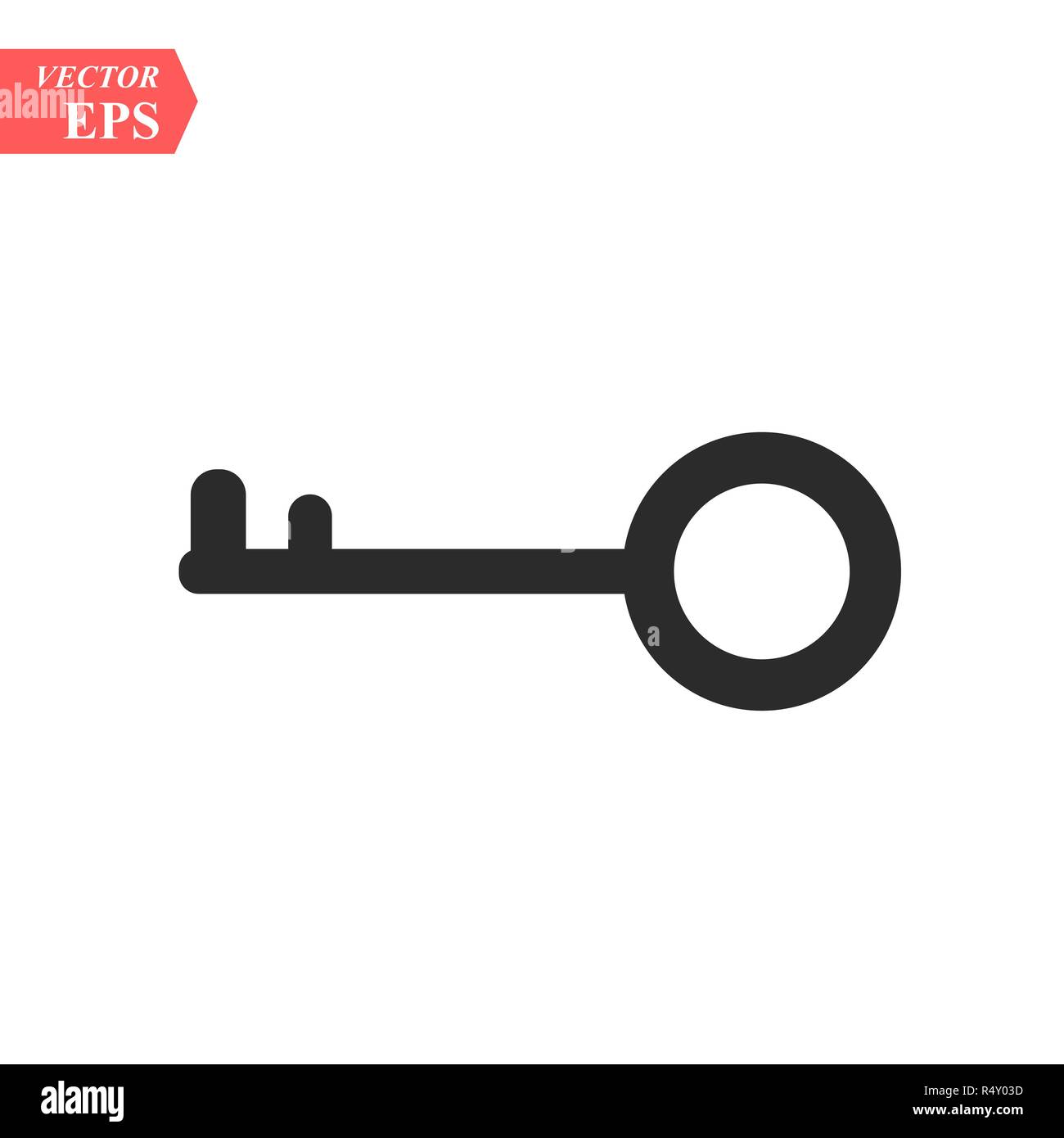 Key icon in trendy flat style isolated on background. page symbol for ...