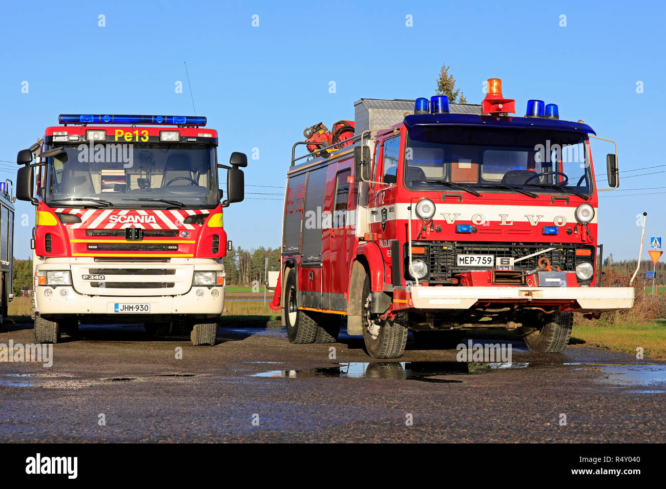 Scania fire engine hi-res stock photography and images - Alamy