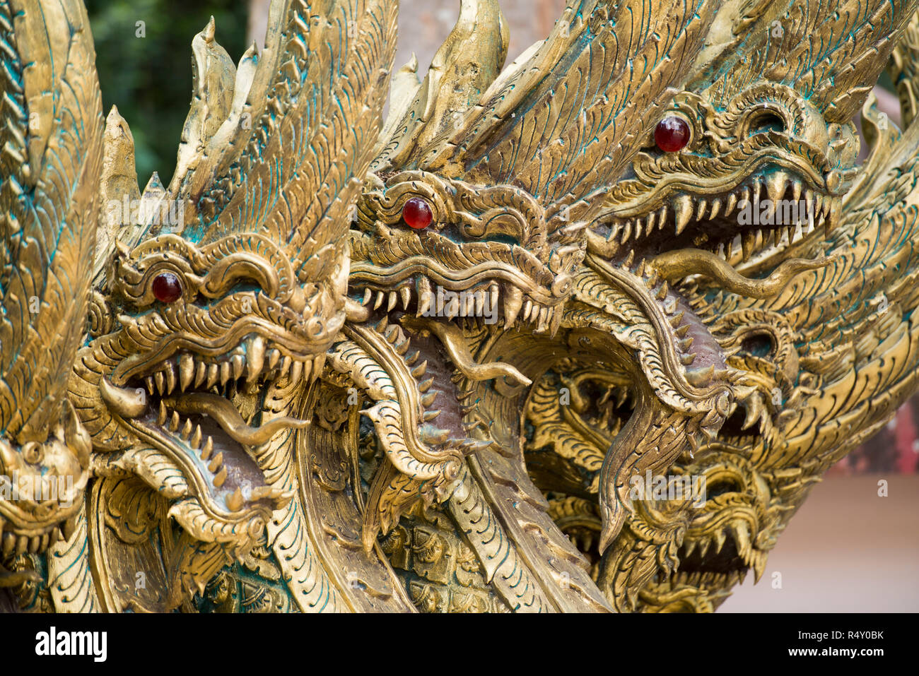 thailand chiang rai mai sai monkey cave temple Stock Photo - Alamy