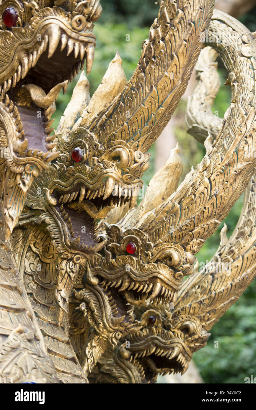 thailand chiang rai mai sai monkey cave temple Stock Photo - Alamy