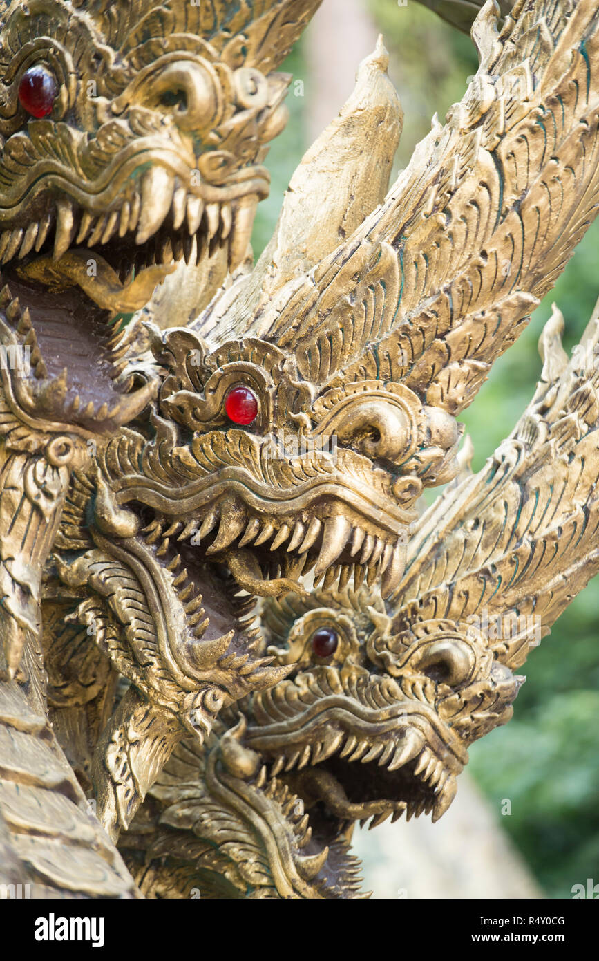 thailand chiang rai mai sai monkey cave temple Stock Photo - Alamy