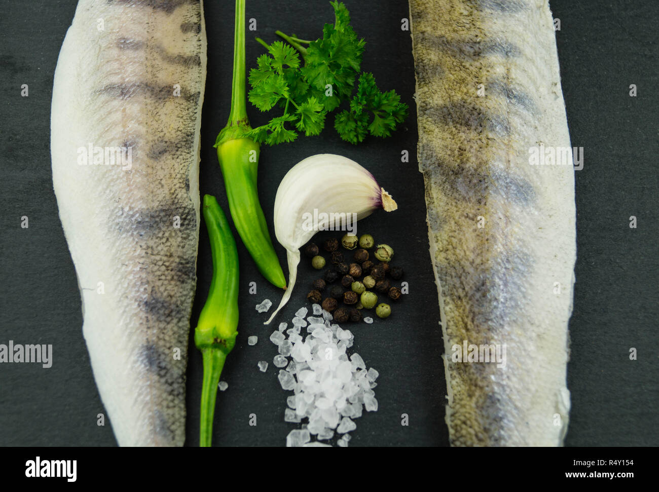 freshwater pike-perch fillet Stock Photo - Alamy