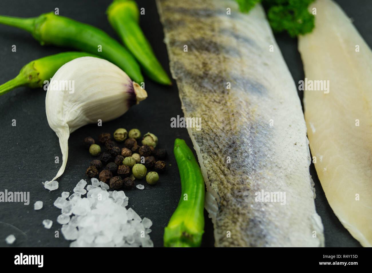 freshwater pike-perch fillet Stock Photo - Alamy