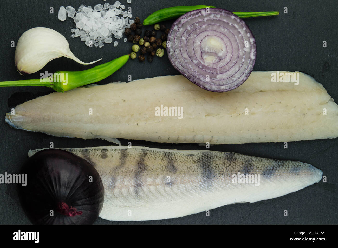 freshwater pike-perch fillet Stock Photo - Alamy