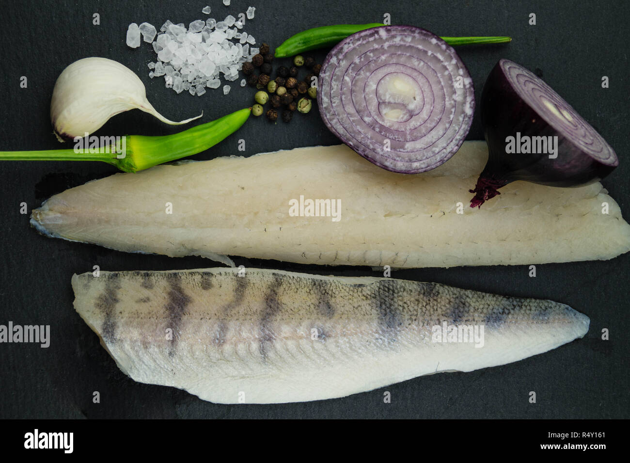 freshwater pike-perch fillet Stock Photo - Alamy