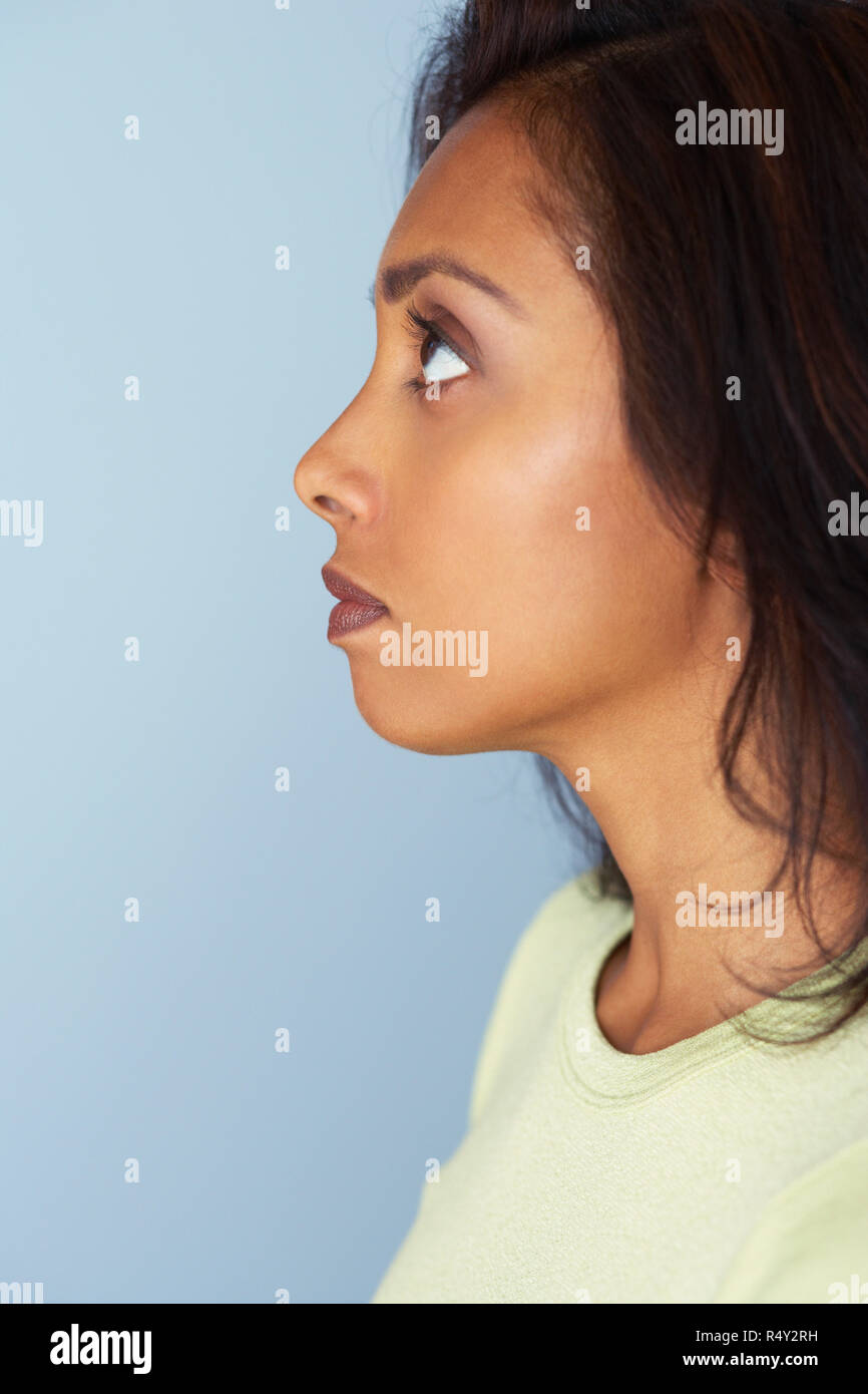 Indian Woman Profile Sad High Resolution Stock Photography and Images ...