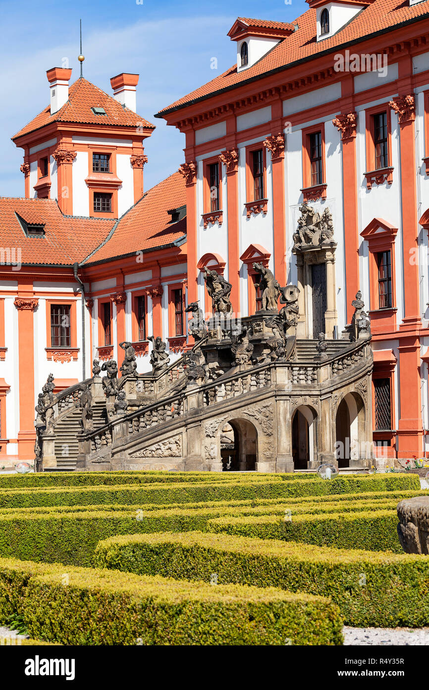 Troja castle sculpture architecture hi-res stock photography and images ...