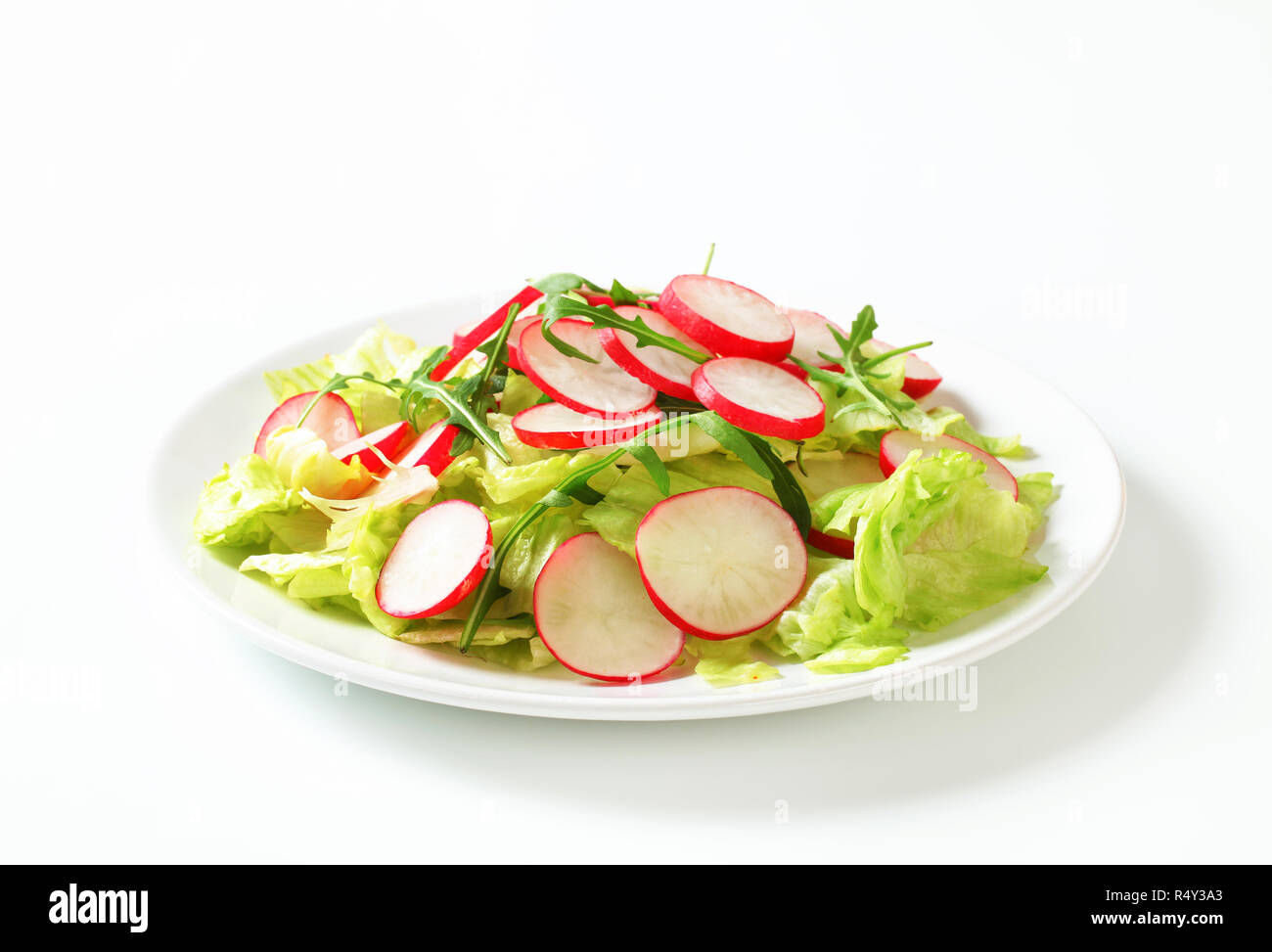 Fresh spring salad plate Cut Out Stock Images & Pictures - Alamy