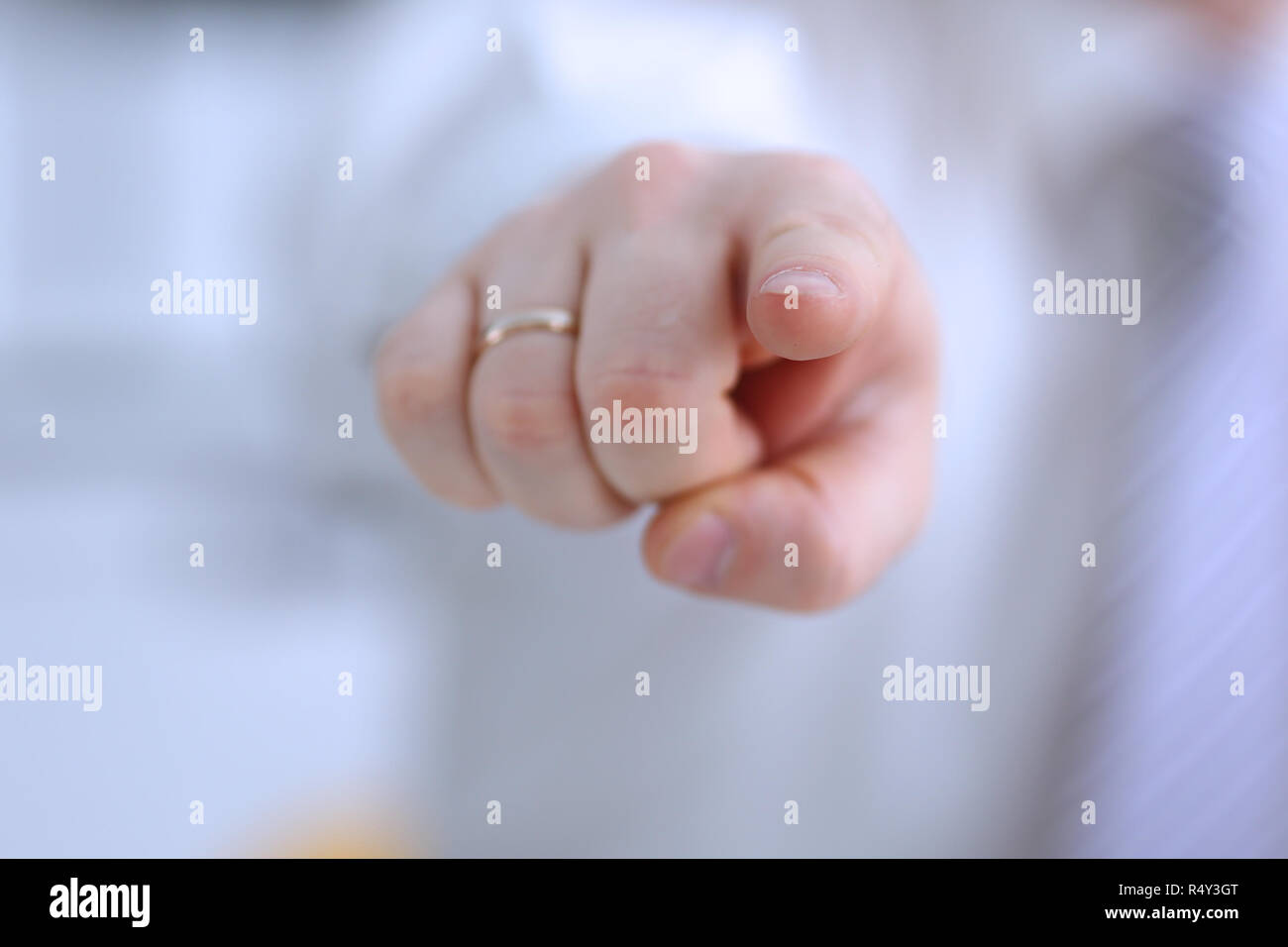 Male arm point forefinger to you Stock Photo - Alamy
