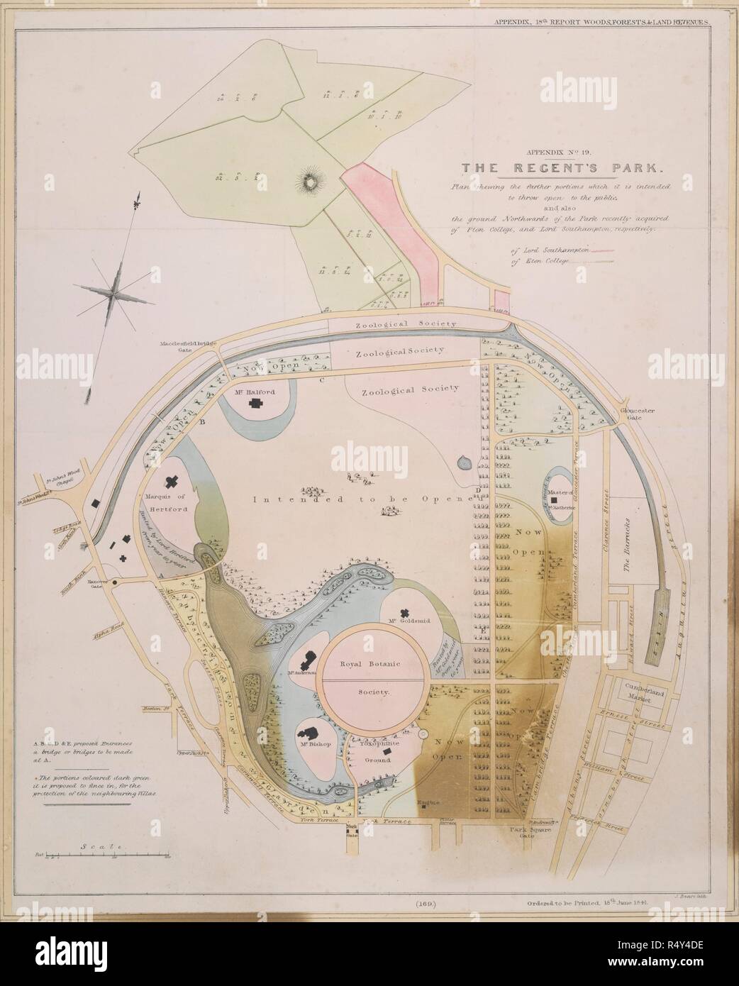 Regents Park Map Stock Photos & Regents Park Map Stock Images - Alamy