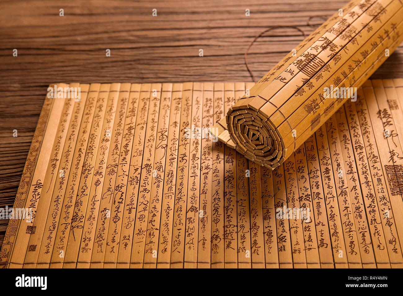 Classical bamboo book hi-res stock photography and images - Alamy