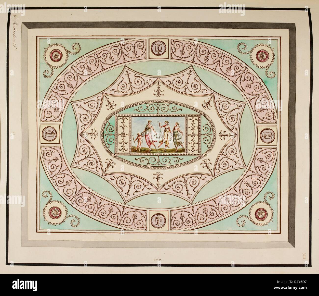 Design for a ceiling. A Book of Ceilings. London, 1776. Source: 55.i.18 ...
