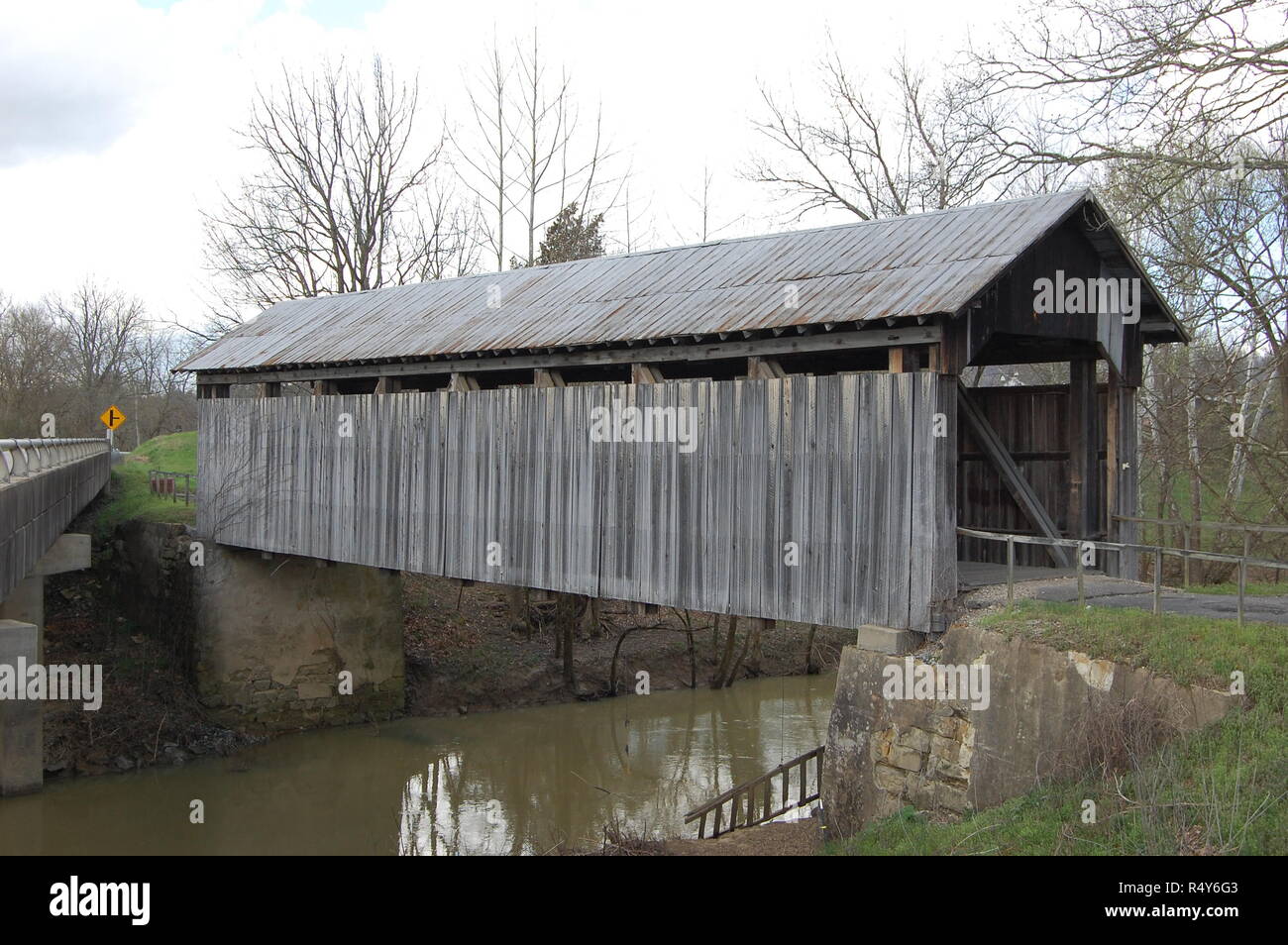 Ringos Mill Covered Bridge in Fleming County Kentucky Stock Photo - Alamy