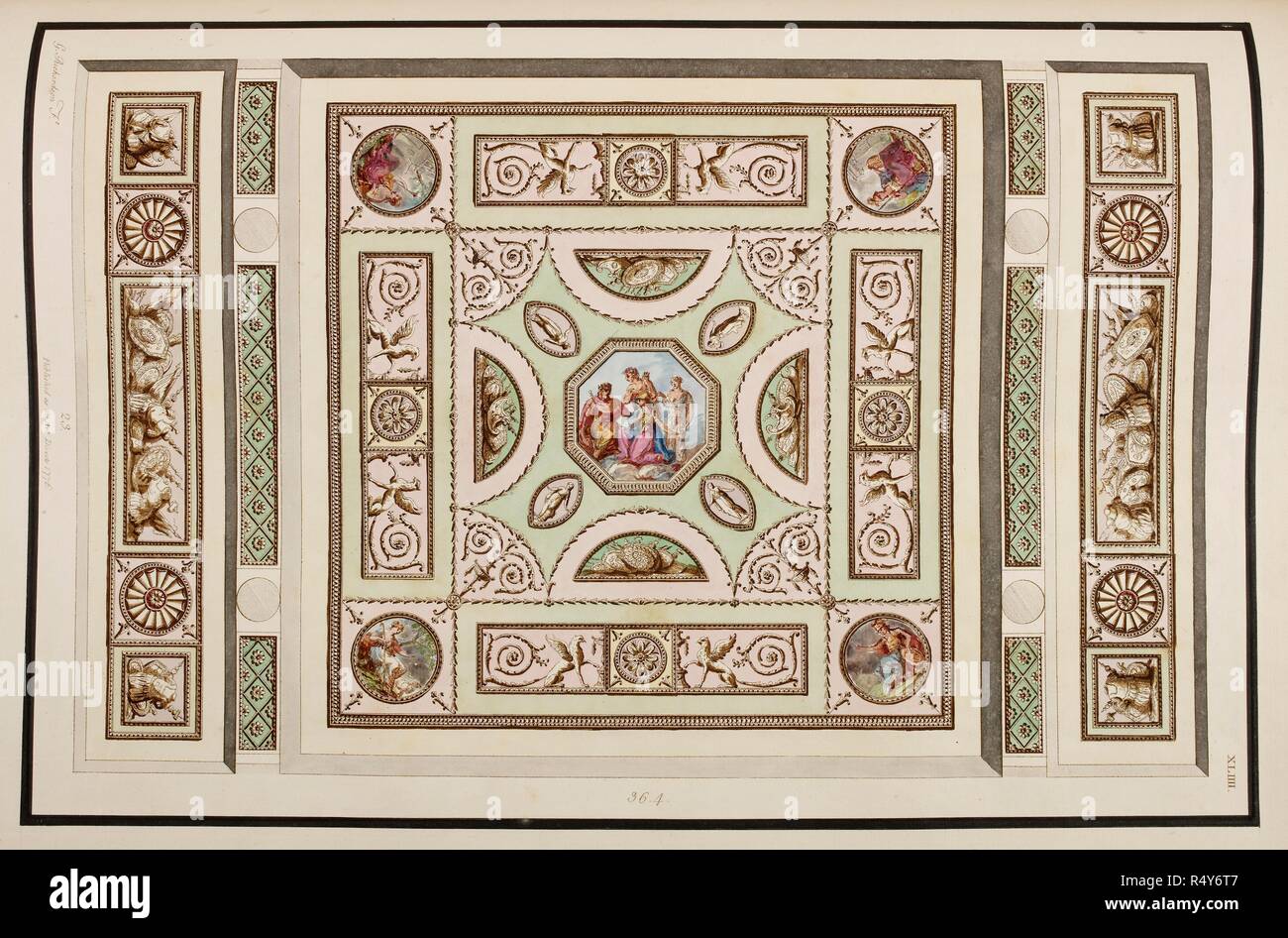 Ceilings, composed in the style of the Antique Grotesque. A series of ...
