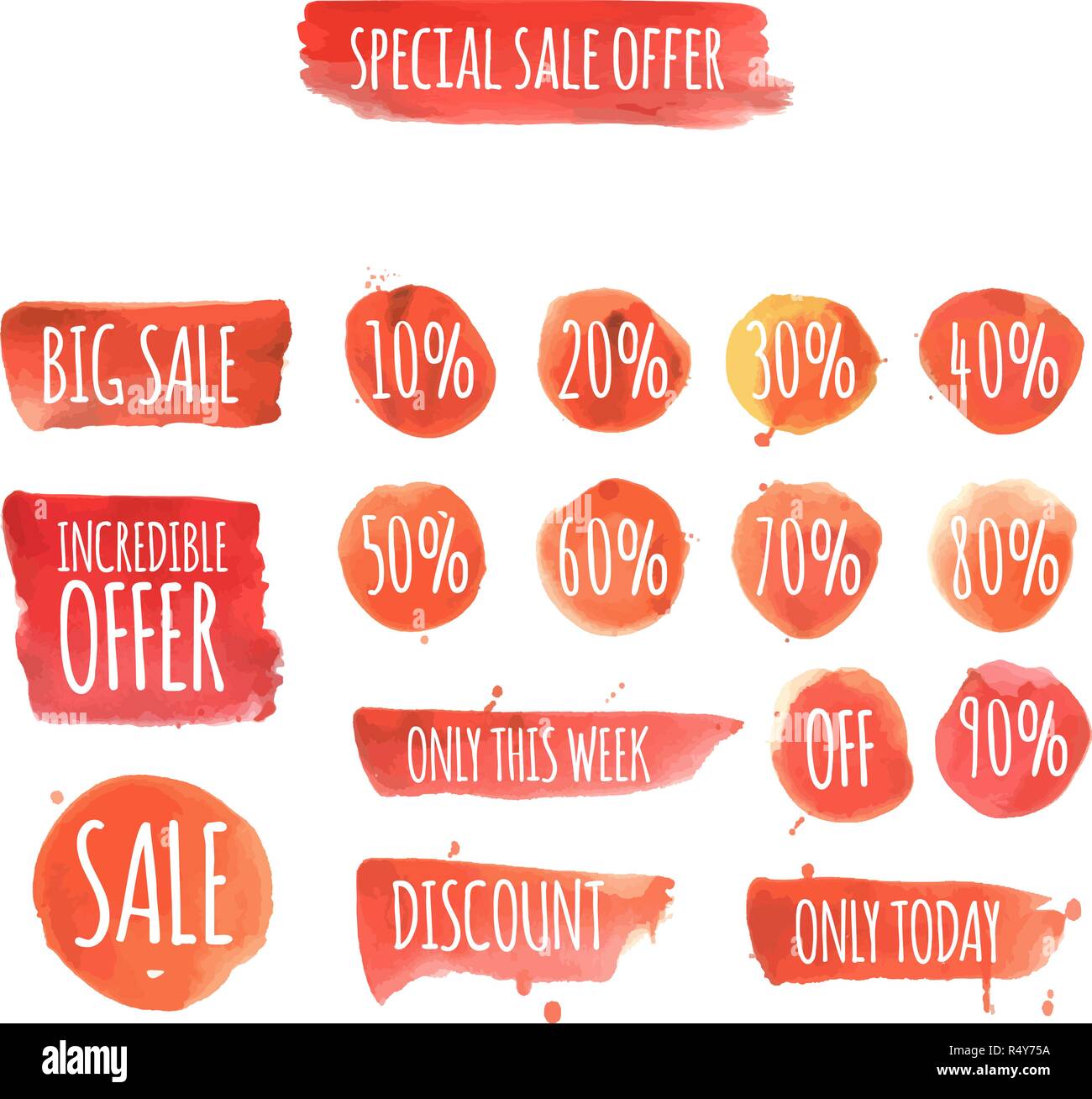 Only red color Stock Vector Images - Alamy