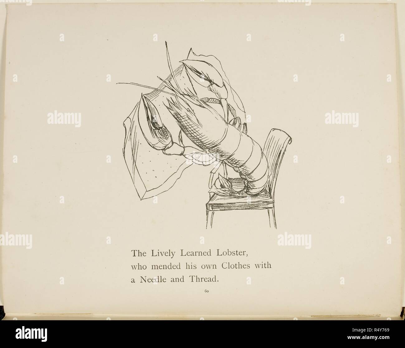 Lobster mending clothes Illustration and verse from Nonsense Botany ...