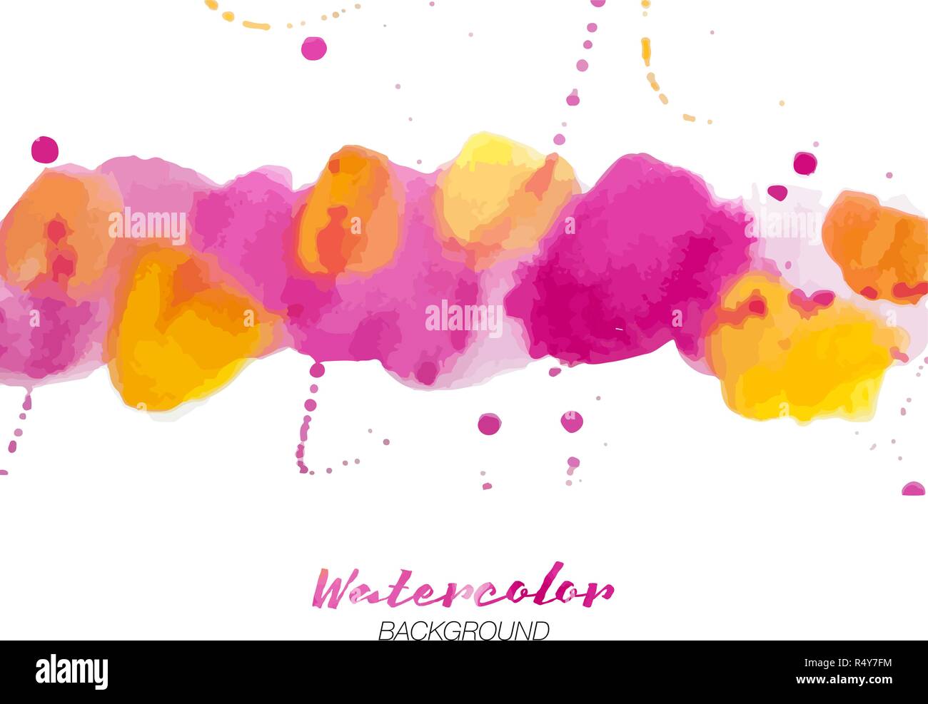 beautiful hand painted watercolor template Stock Vector Image & Art - Alamy