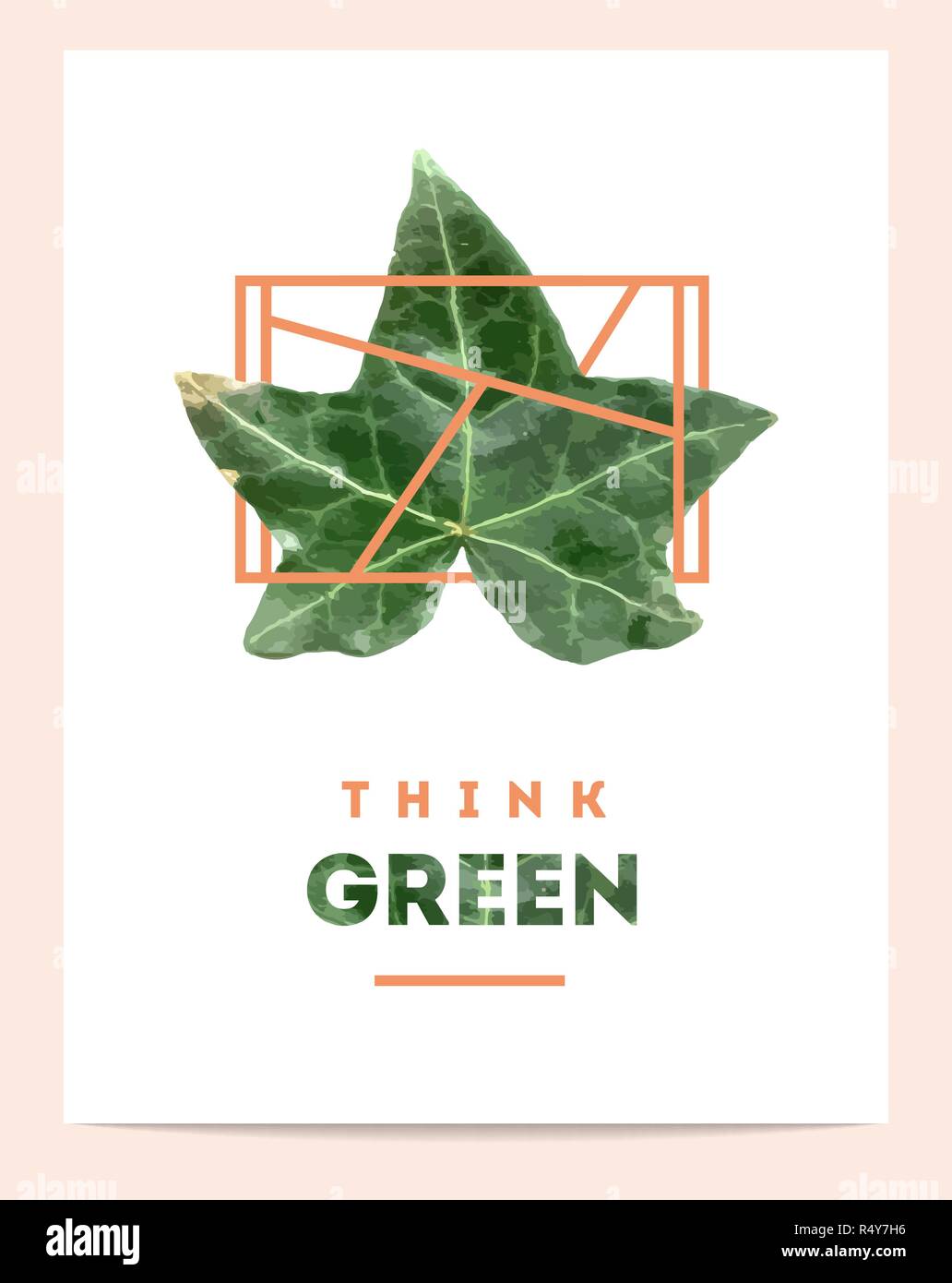 creative poster for 'think green' Stock Vector Image & Art - Alamy