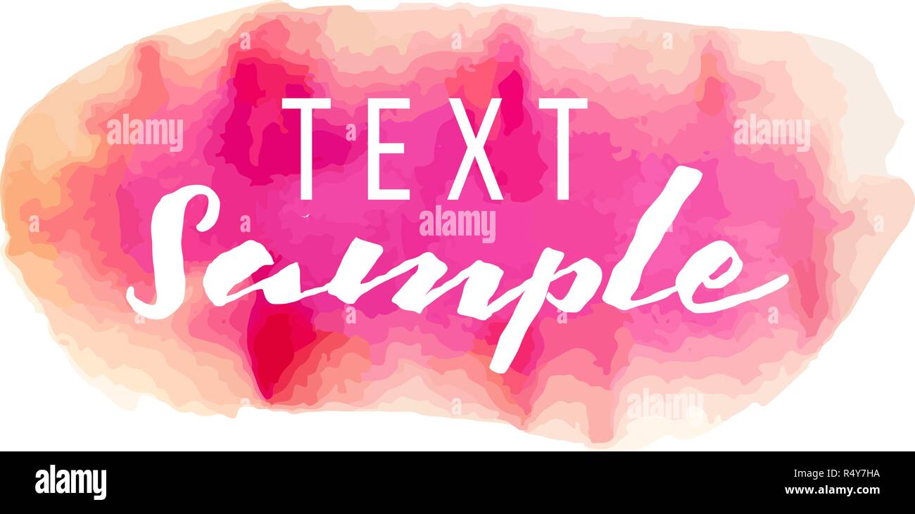 watercolor hand drawn pink banner Stock Vector Image & Art - Alamy