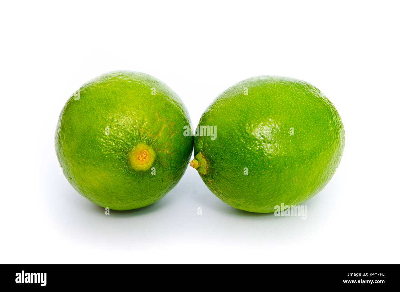lime isolated on a white background Stock Photo - Alamy