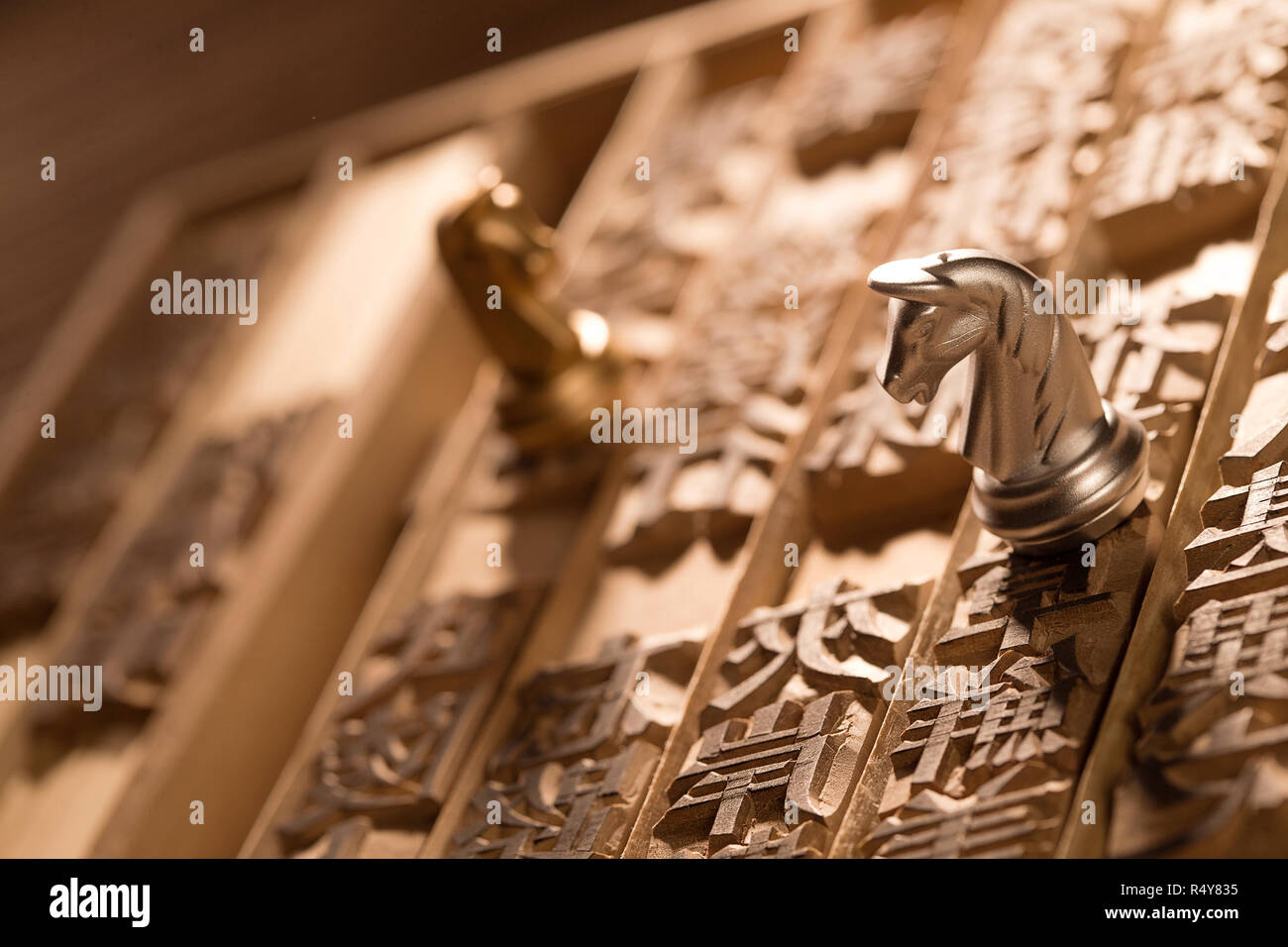 China movable type printing hi-res stock photography and images - Alamy