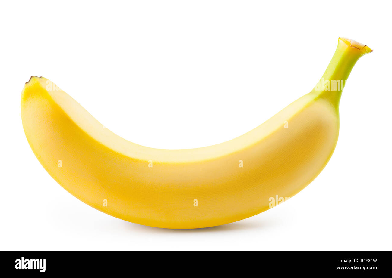 Banana isolated on white with clipping path Stock Photo - Alamy