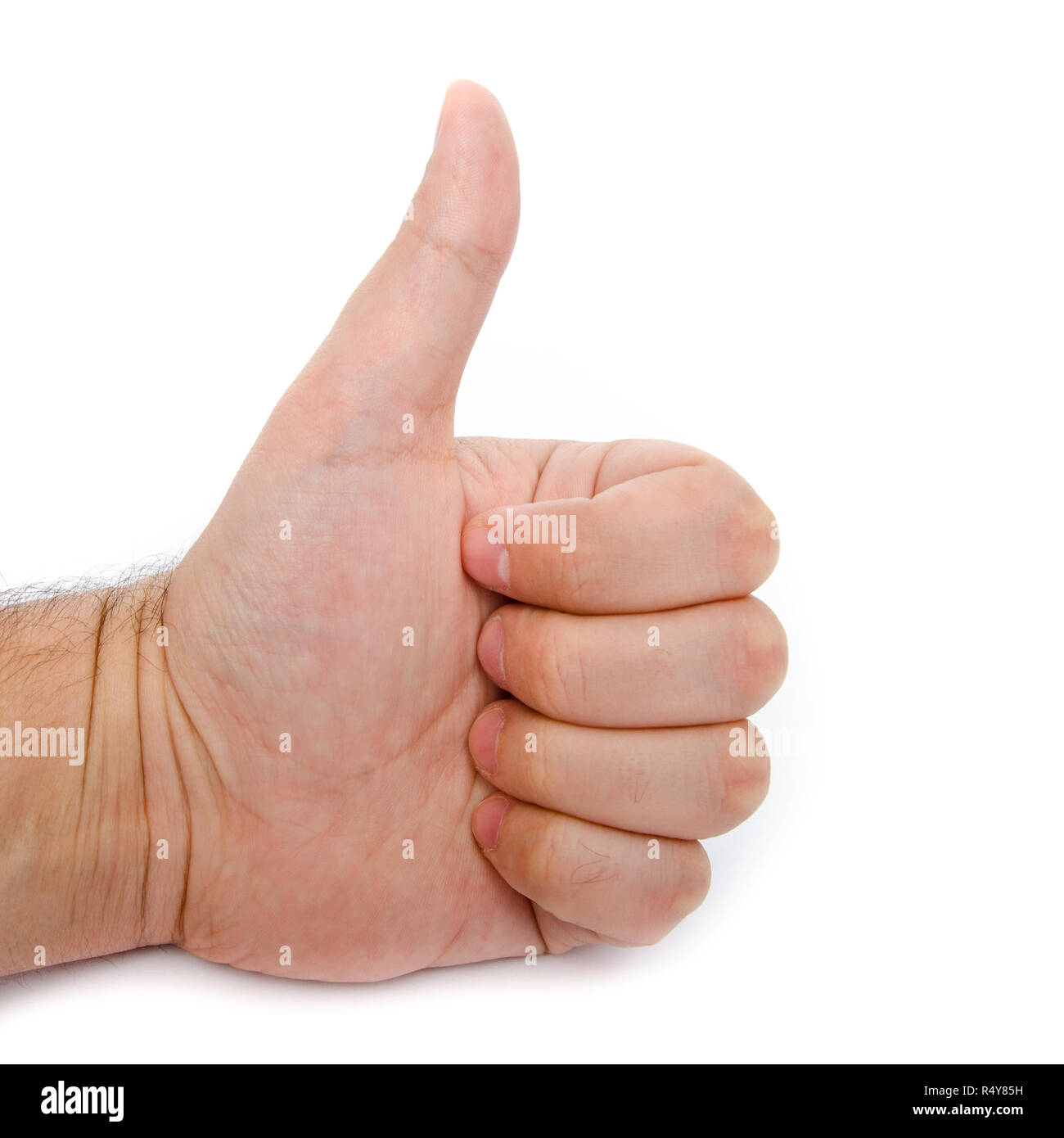 single hand giving a thumb up Stock Photo - Alamy
