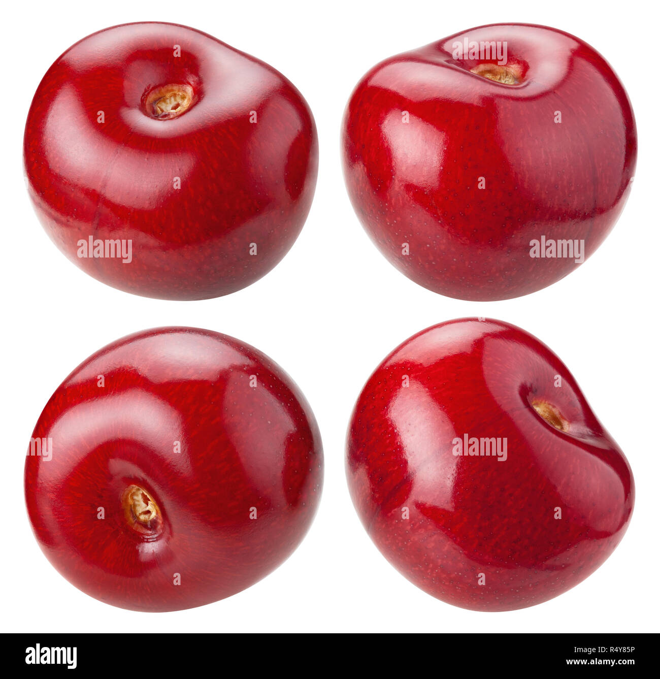 Cherry. Fresh ripe berry isolated on white background. Collection Stock ...
