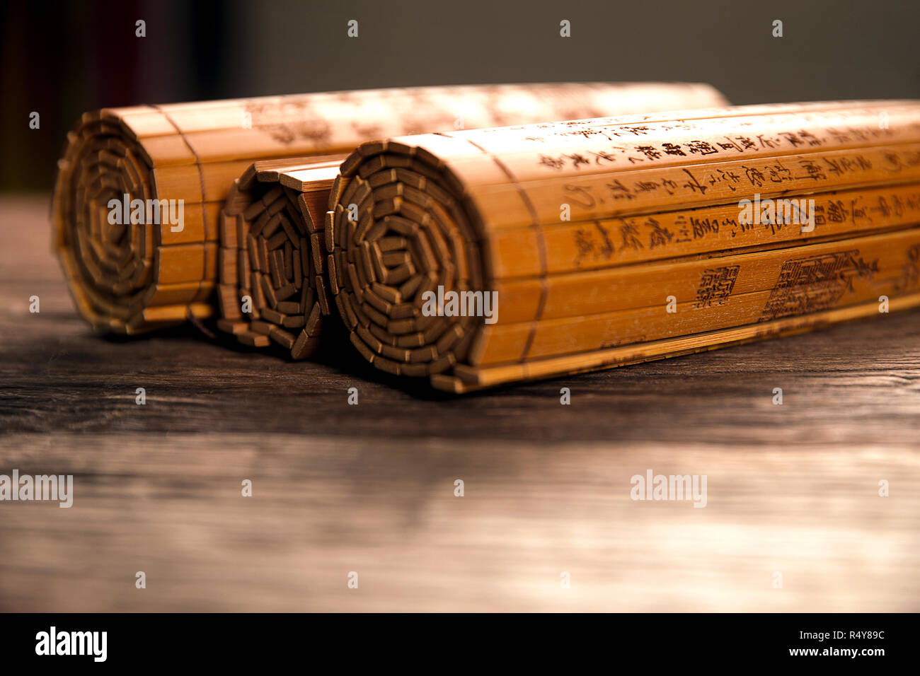 Ancient chinese bamboo text hi-res stock photography and images - Alamy