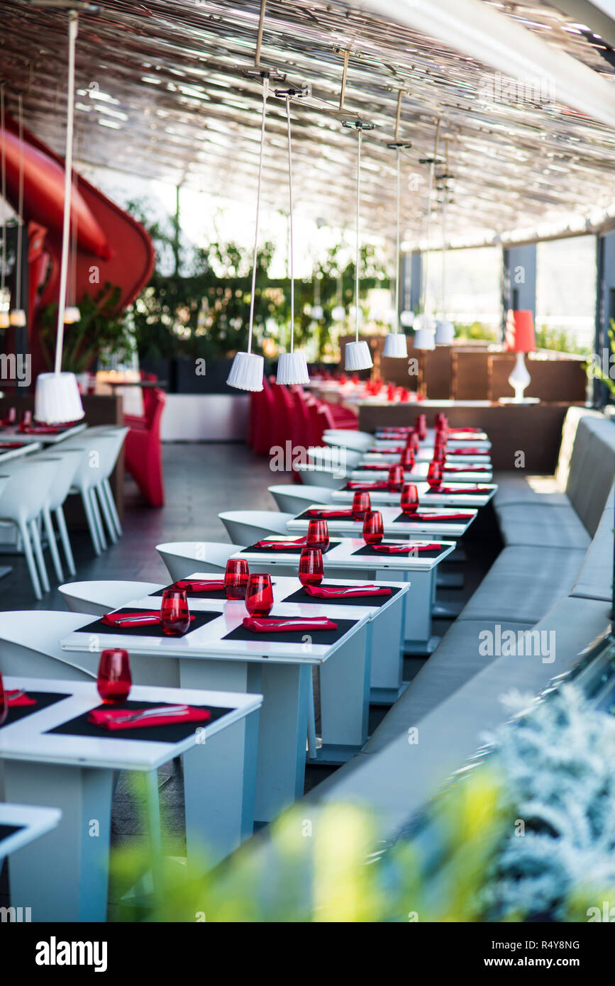 Restaurant interior, Las Arenas Barcelona Stock Photo - Alamy